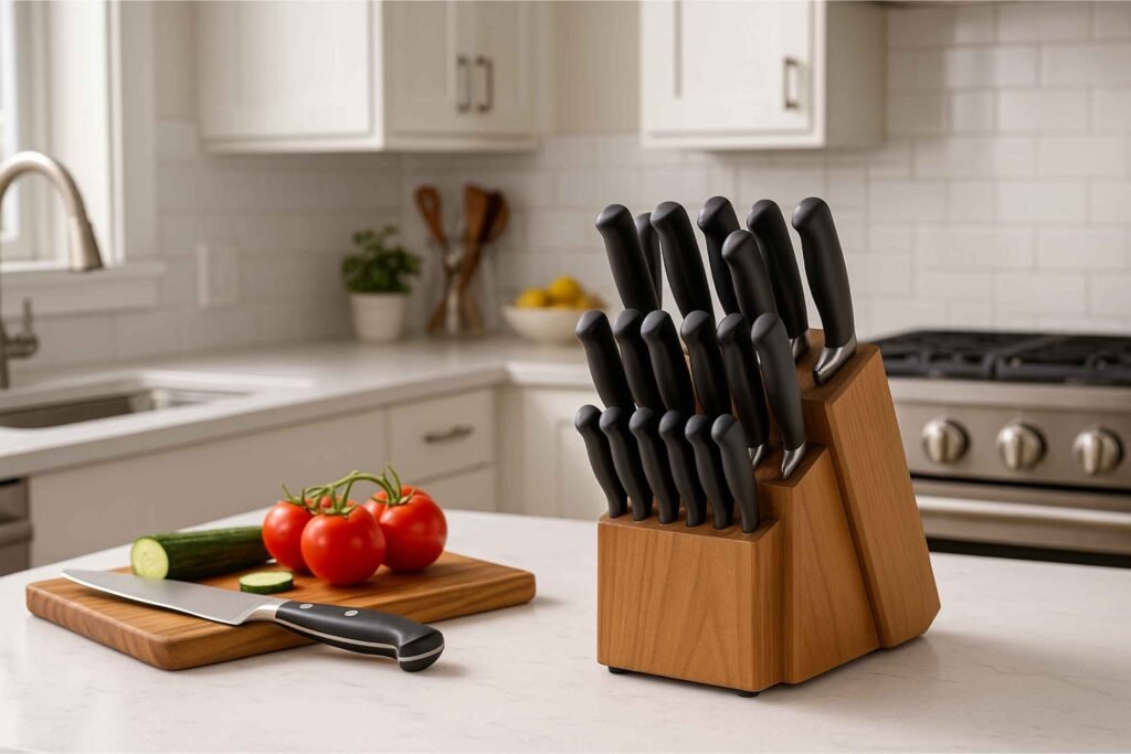 Top 5 15-Piece Knife Block Sets for Home Kitchens: Sharp Blades + High ...